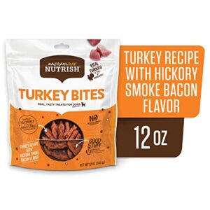 Rachael Ray Nutrish Turkey Bites Turkey Recipe With Hickory Smoke Bacon Flavor Dog Treats, 12 oz. Pouch