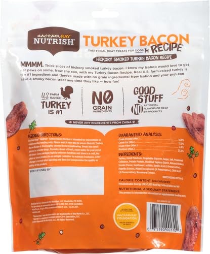 Rachael Ray Nutrish Turkey Bites Turkey Recipe With Hickory Smoke Bacon Flavor Dog Treats, 12 oz. Pouch