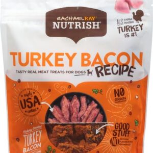 Rachael Ray Nutrish Turkey Bites Turkey Recipe With Hickory Smoke Bacon Flavor Dog Treats, 12 oz. Pouch