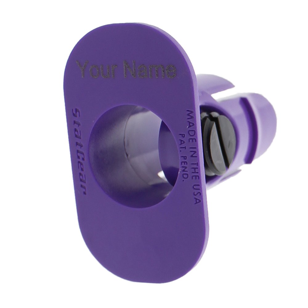 StatGear Stethoscope Tape Holder - Personalized Medical Items for Nurses, Paramedics, EMT, EMS - Purple