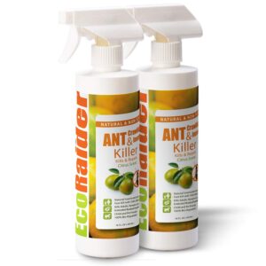 ecovenger ant killer & crawling insect killer (citrus scent) 16 oz x2, kills fast in minutes, also kills spiders, centipedes & more, repels with residual, natural & non-toxic, safe for children & pets