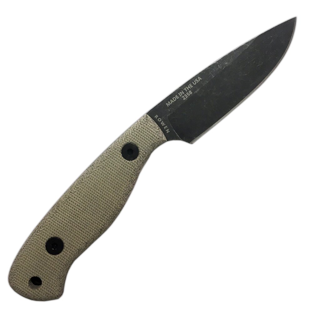 ESEE JG3 Black Oxide Fixed Blade w/Dark Tan Sheath - ESEE-JG3-BO