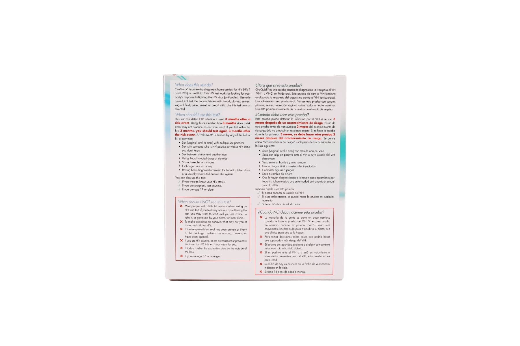 OraQuick In-Home HIV Test Kit - 1 Each, Pack of 5