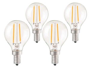 ctkcom 2w g45/g14 candelabra led bulbs dimmable(4 pack)- e14 base vintage edison led bulb 20w equivalent 2700k warm white lamp for home,pendant lights,sconces,antique light fixtures 110v~130v ac