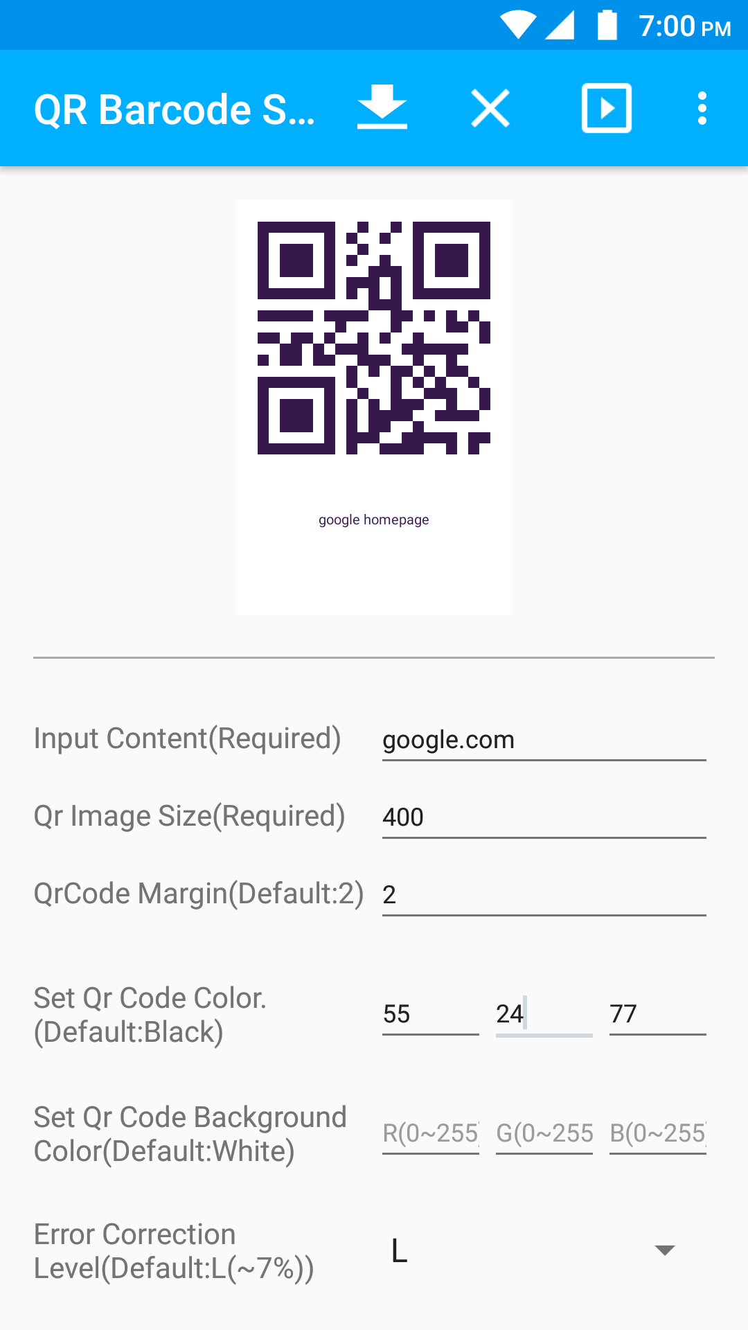 Qr Bar Code Scanner