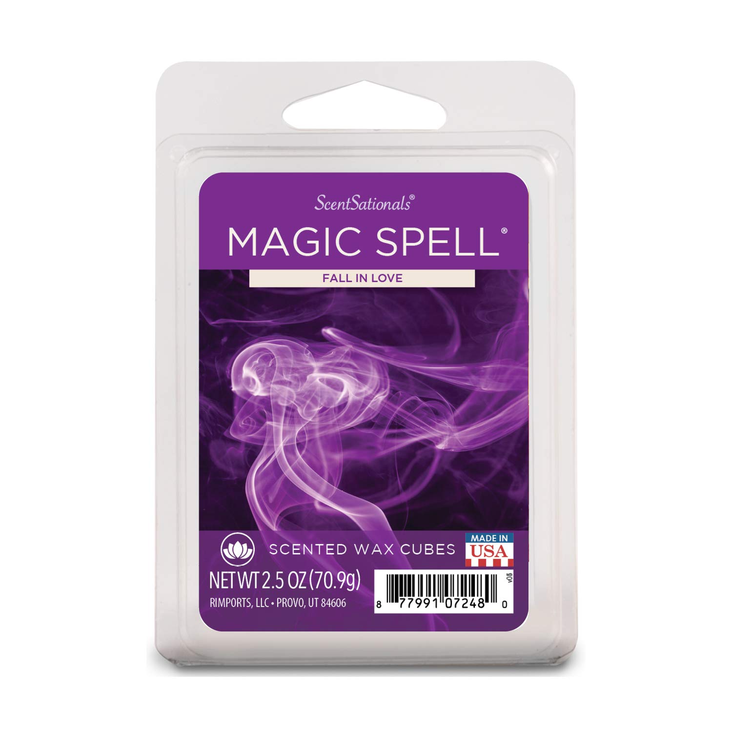 Scentsationals Wax Melts, Wax Cubes Strong Scent - Magic Spell - Long Lasting Scented Wax Melts for Warmer, 2.5 oz (6 Cubes)