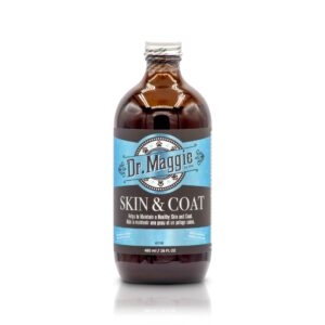 dr. maggie skin and coat | omega 3 supplement with fish oil, flax, and olive oil | 480 ml