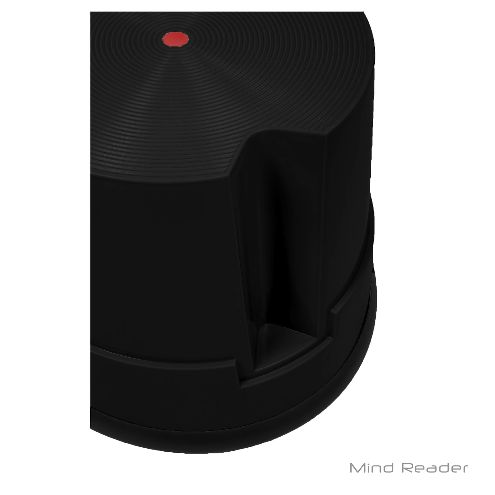 Mind Reader Low Step Stool, ONE SIZE, Black 1 Tier Plastic