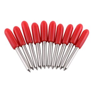 10pcs cutting knife 30/45/60 degree plotter cutter blades cemented carbide gcc cutter cutting plotter blade replacement cutter blades (45°)