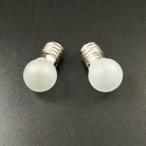 E10 MES 4.8V / 0.5A 2.4W 4300K WarmWhite Matte Surface Light Bulb Torch Headlight Head Lamp Flashlight Lightbulb (Pack of 10)