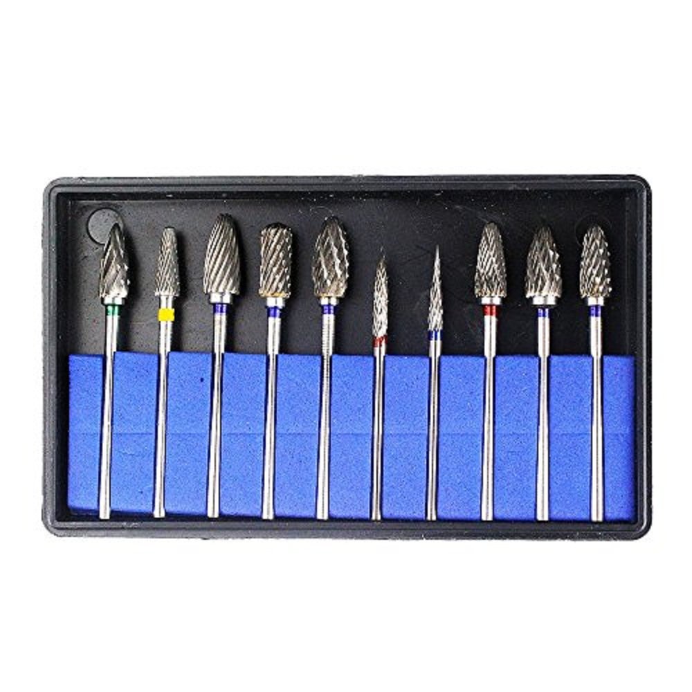 Airgoesin HP Cutting Burs Cutter Drill Polisher Tungsten Carbide 10pcs/pk, Shank Diameter 2.35mm