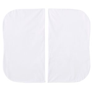 halo bassinest fitted sheet for twin bassinest, 100% cotton, super soft bassinet sheet for baby boys, girls and unisex, breathable and lightweight mattress cover, 2 pack, solid white