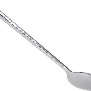 Carlisle FoodService Products 60200 Hammered Stainless Steel Solid Serving Spoon, 12