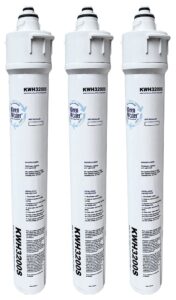 kleenwater kwh3200s compatible with hoshizaki 4hc-h h9655-11 commercial water filter, set of 3