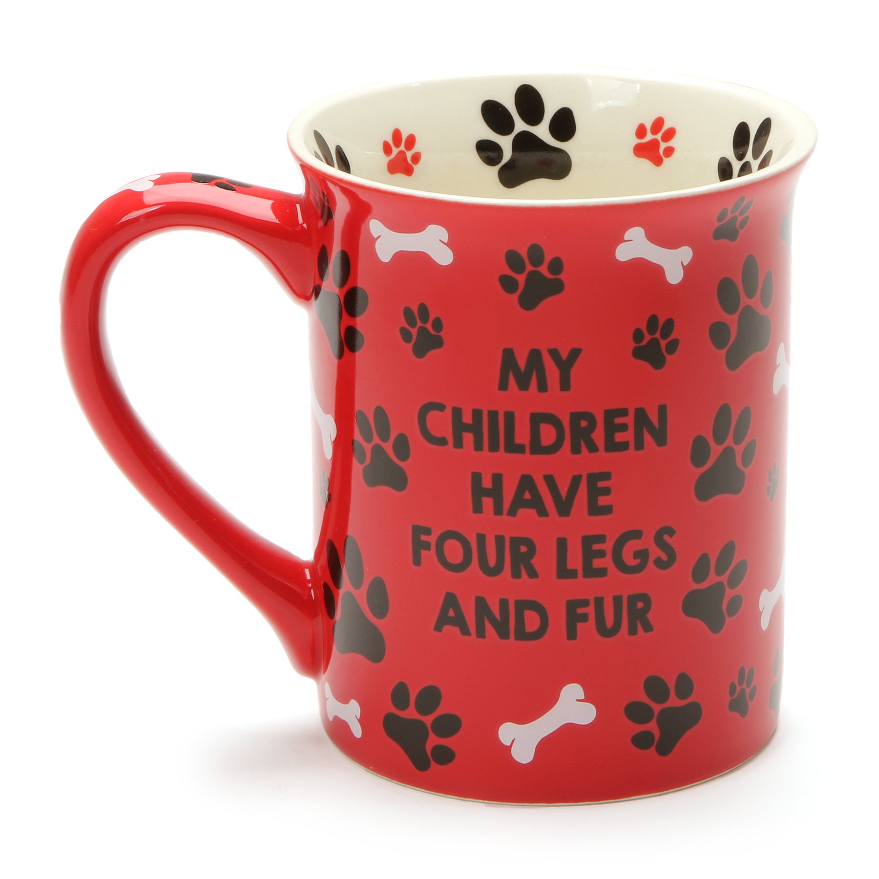 Enesco Our Name Is Mud Dog Father Stoneware Mug, 16 oz, Red,6001229