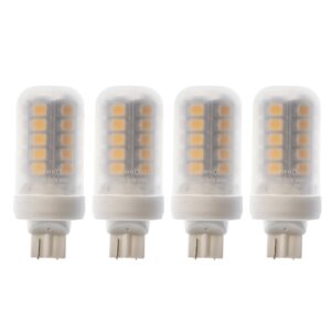 newhouse lighting t5-3018-4 led bulb, 3w (18w equivalent) t5 halogen replacement lights, 300 lumens, 12v, 3000k, white, 4-pack