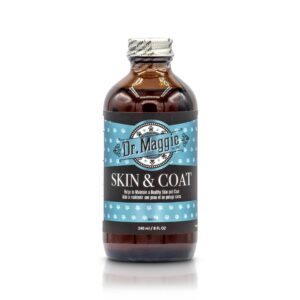 dr. maggie skin and coat | omega 3 supplement with fish oil, flax, and olive oil | 240 ml