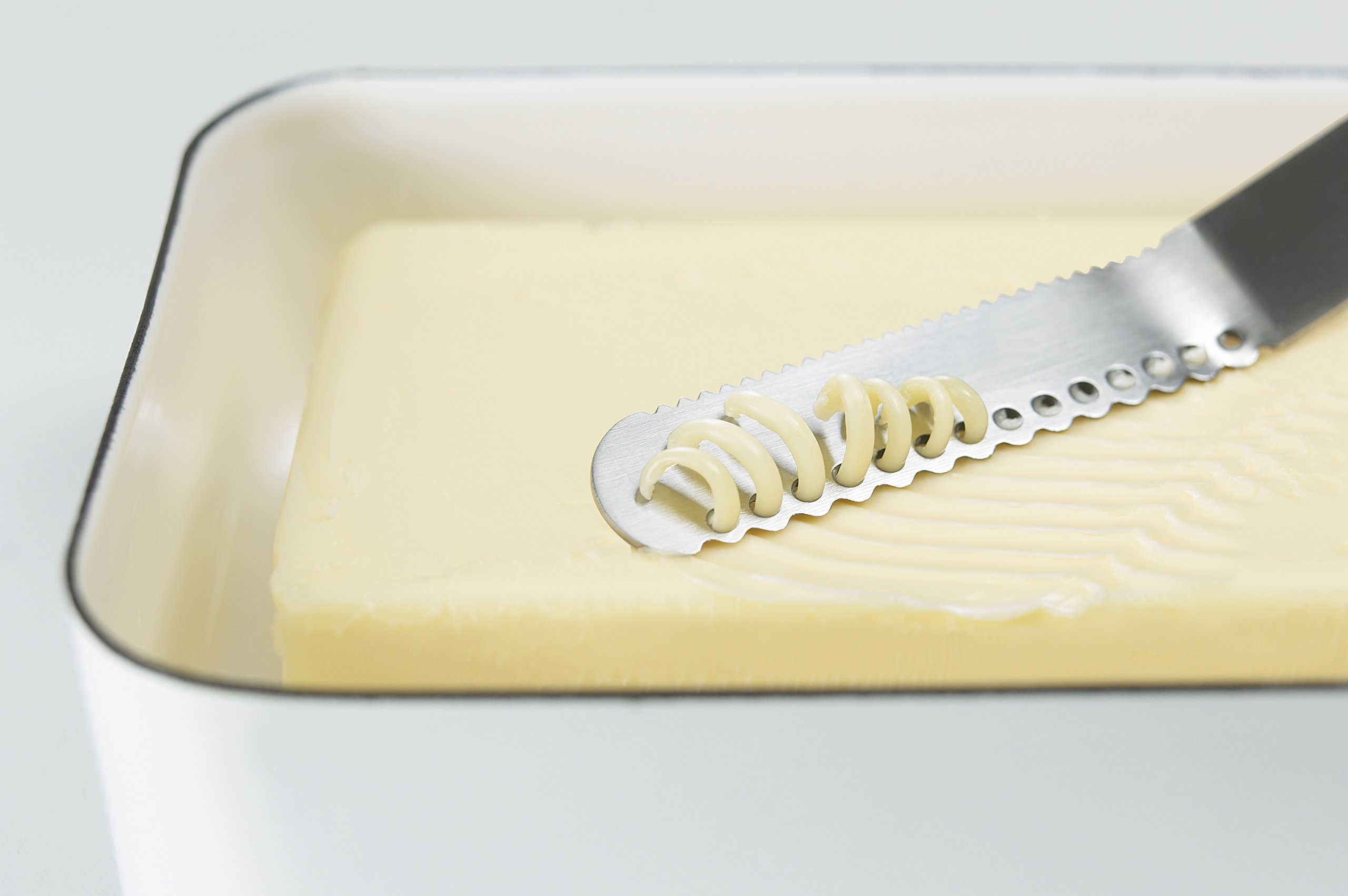 Yoshikawa EAtCO NULU Butter Spreader, Silver