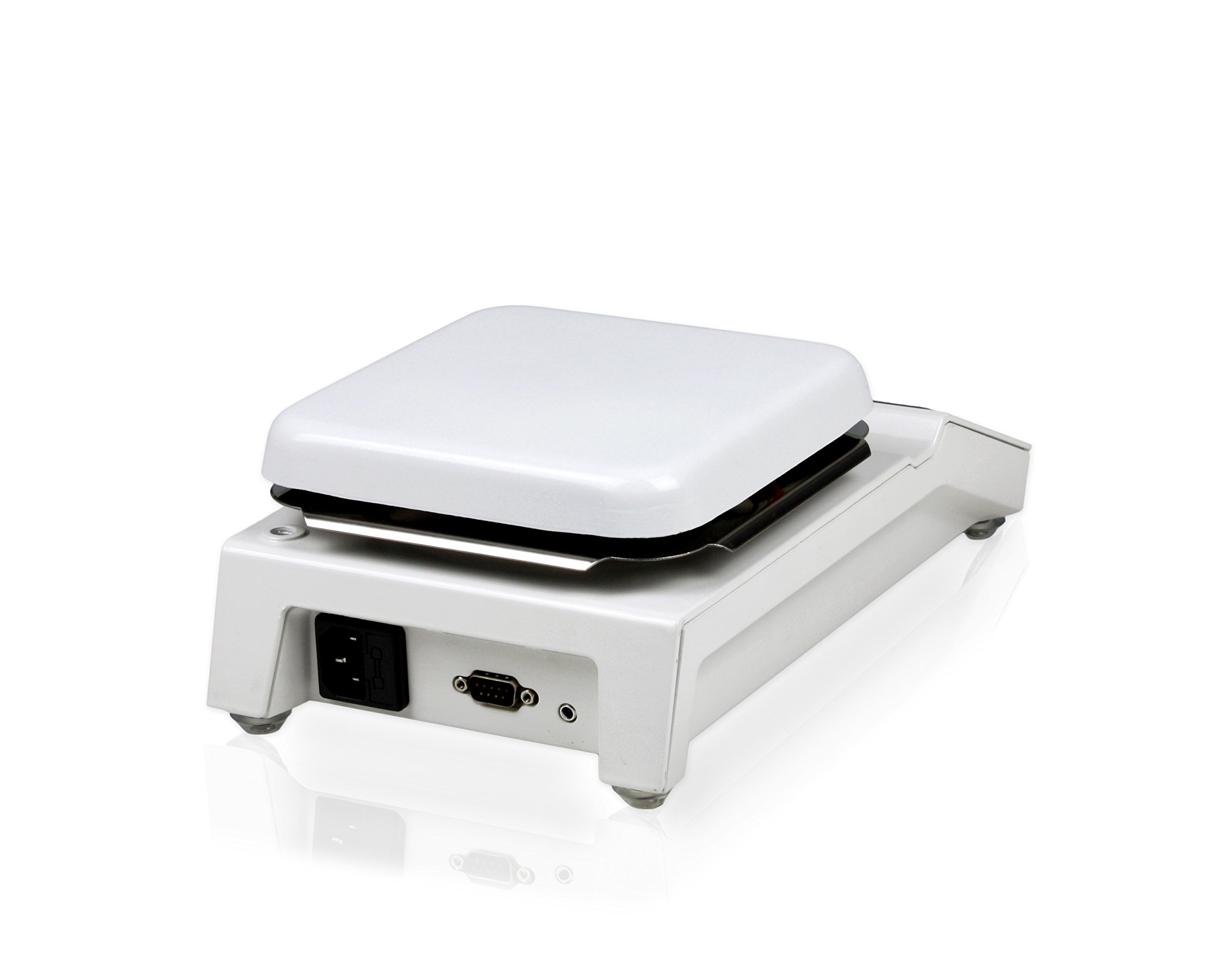 Parco Scientific P1007-HS Digital Hotplate Magnetic Stirrer w/Ambient - 380°C Temperature Range, 6.0" x 6.0" Ceramic Coated Plate, LCD Display, and 2 Magnetic Stir Bars