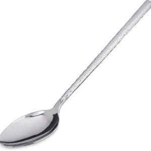 Carlisle FoodService Products 60200 Hammered Stainless Steel Solid Serving Spoon, 12