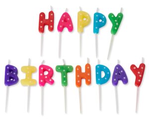 papyrus birthday candles, happy birthday toothpicks (13-count)