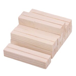 rdexp 10x2.7x1.8cm pine wood postcard card holder wood table numbers party wedding table name card holder pack of 10