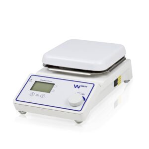 Parco Scientific P1007-HS Digital Hotplate Magnetic Stirrer w/Ambient - 380°C Temperature Range, 6.0" x 6.0" Ceramic Coated Plate, LCD Display, and 2 Magnetic Stir Bars