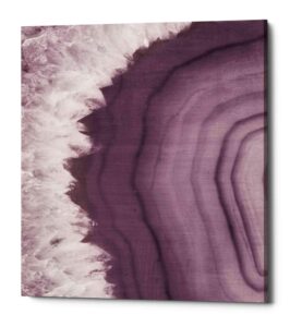 epic graffiti 'agate geode i plum' by wild apple portfolio, canvas wall art, 26"x30"