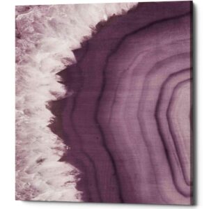 Epic Graffiti 'Agate Geode I PLUM' by Wild Apple Portfolio, Canvas Wall Art, 26"x30"