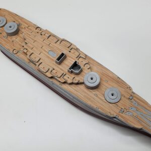 Scaledecks.com Premium Wood Deck for 1/350 USS Arizona (fits Hobby Boss and Other 1/350 Kits)