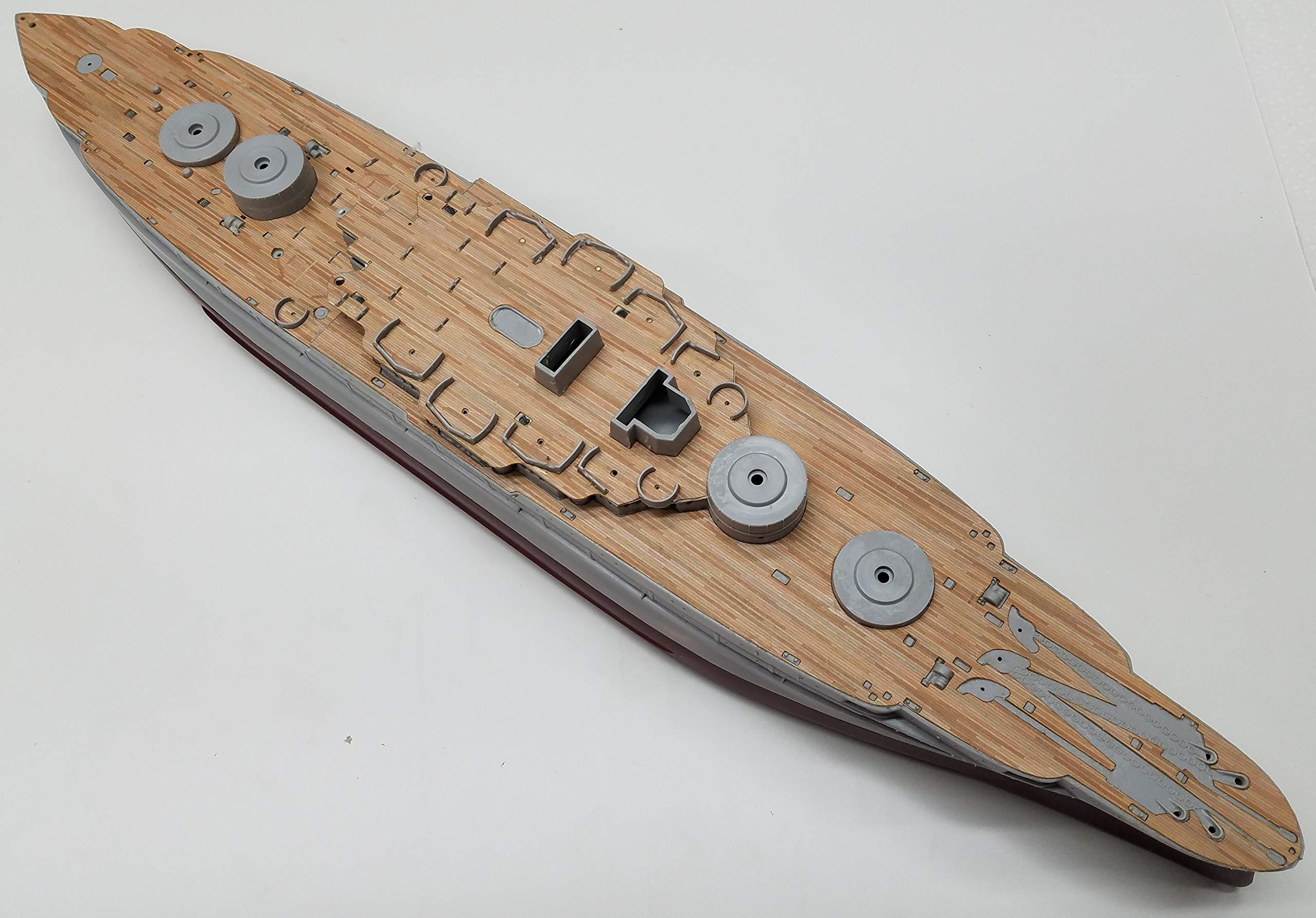 Scaledecks.com Premium Wood Deck for 1/350 USS Arizona (fits Hobby Boss and Other 1/350 Kits)