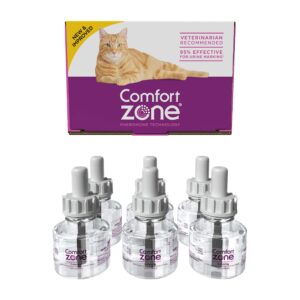 comfort zone basic calming refill for cat calming, 6 pack