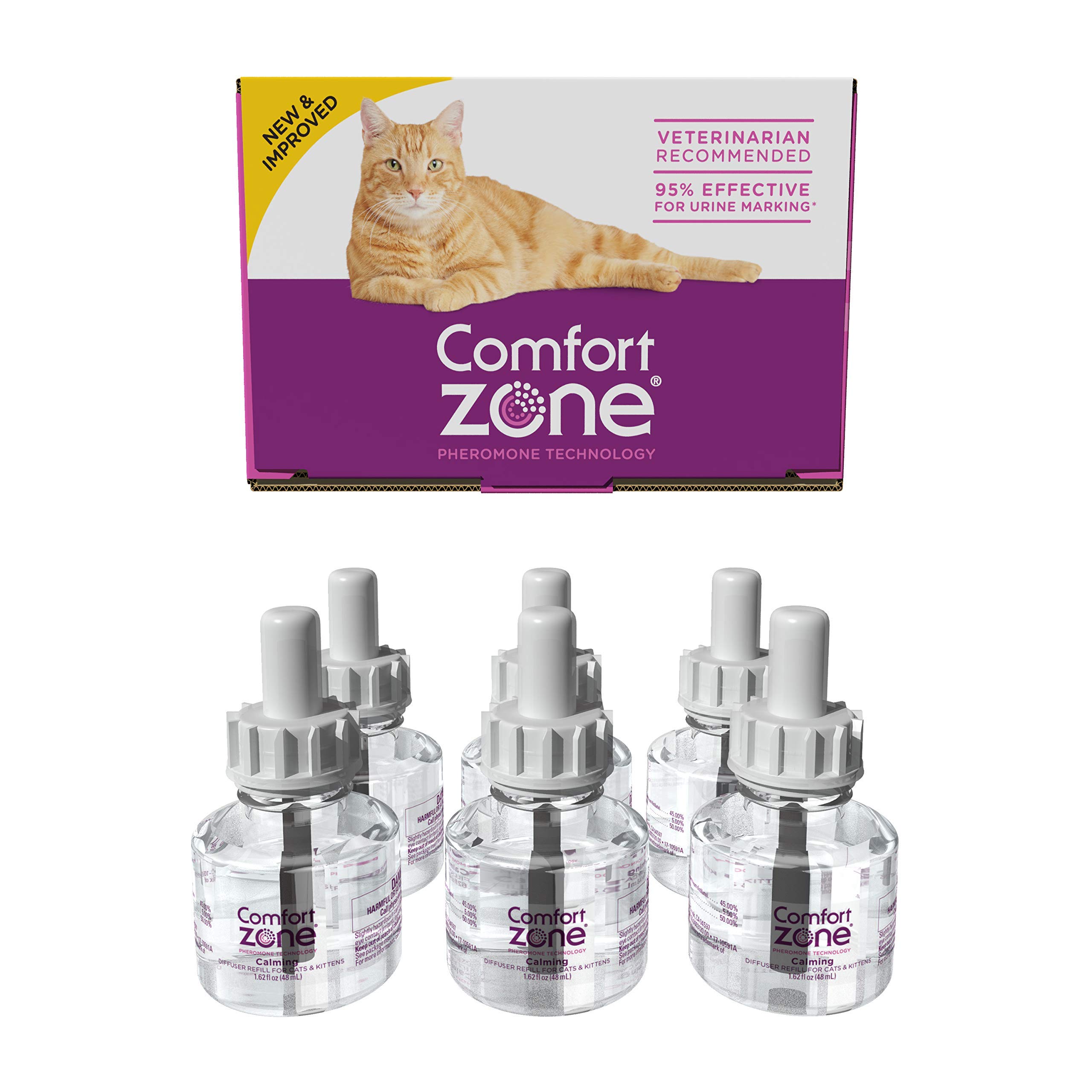 Comfort Zone Basic Calming Refill for Cat Calming, 6 Pack