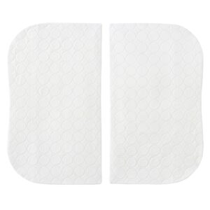 halo bassinest twin sleeper waterproof mattress pads - 2-pack, white