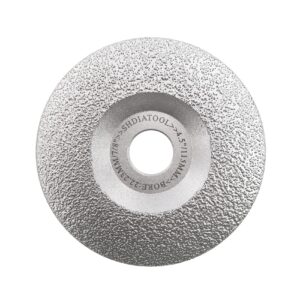 shdiatool diamond grinding cup wheel 4-1/2 inch for granite marble iron steel masonry convex vacuum brazed grinding disc fits 7/8 inch arbor 115mm