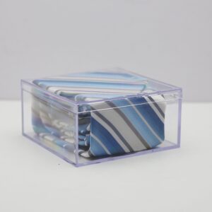 Clear Plastic Box - 4" Square X 2" Tall - 6 Boxes Per Pack