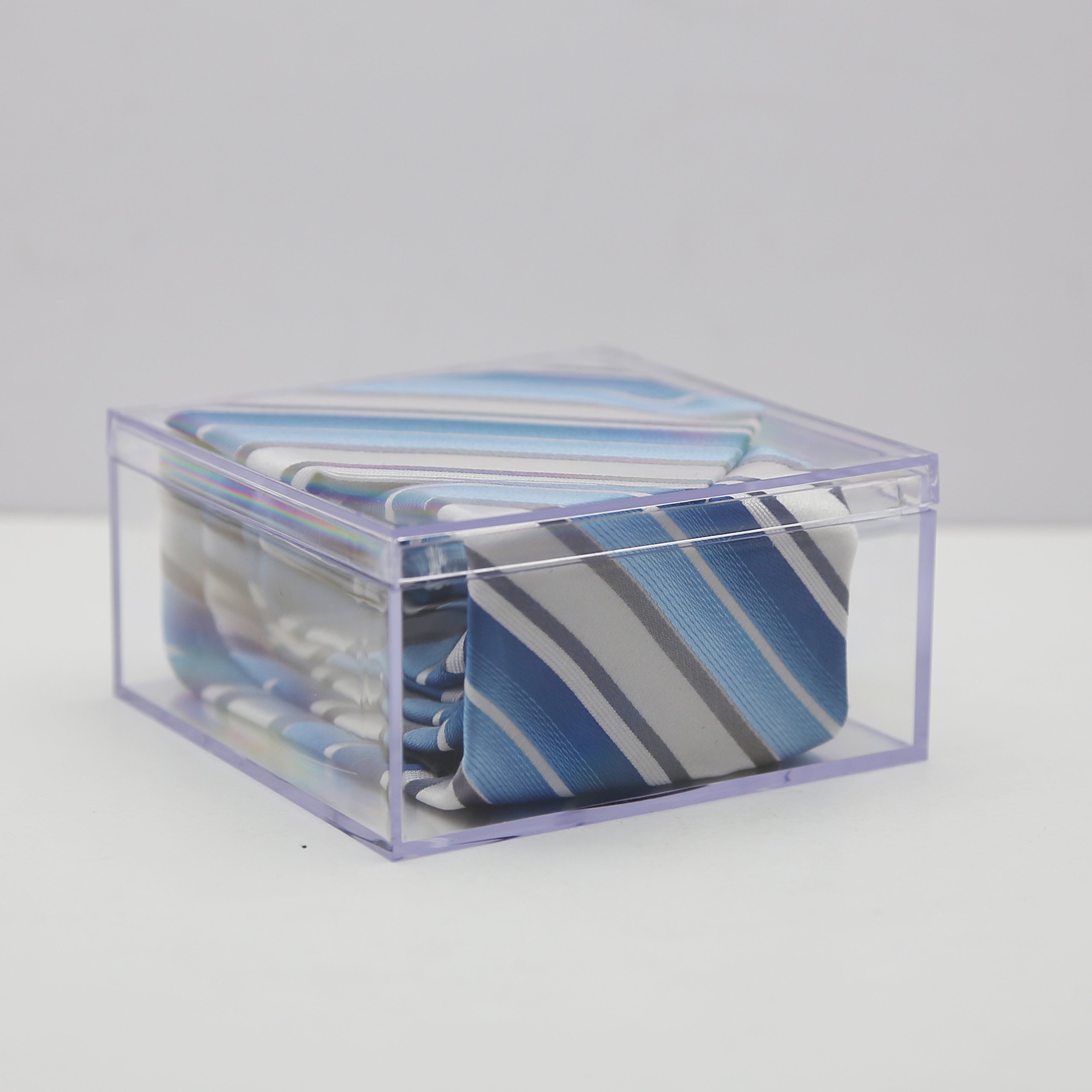 Clear Plastic Box - 4" Square X 2" Tall - 6 Boxes Per Pack