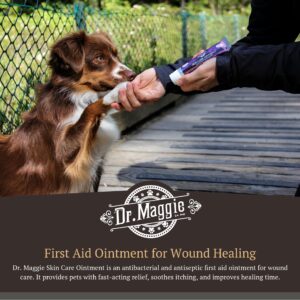 Dr. Maggie Skin Care Ointment for Dogs and Cats | First Aid for Hotspots, Scratches, and Wounds | 30g/1 oz