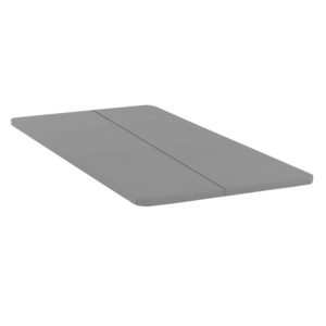 mattress solution, 1.5-inch split bunkie board for mattress/bed, fully assembled, improved comfort and support, queen, grey