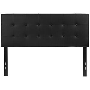 Flash Furniture Lennox Tufted Upholstered Full Size Headboard in Black Vinyl