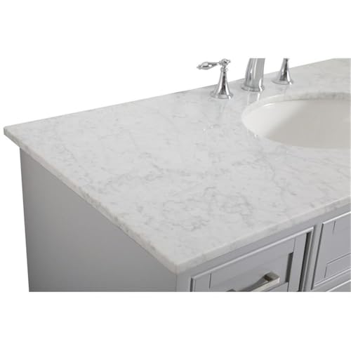 Elegant Kitchen and Bath 48 inch Single Bathroom Vanity Cabinet Set - Light Grey