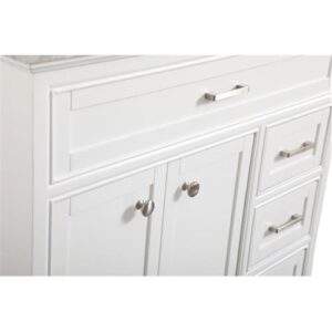 Elegant Kitchen and Bath 36 inch Single Bathroom Vanity Cabinet Set - White