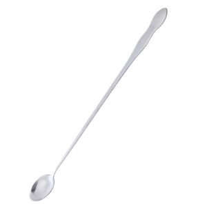 sellerway long handle spoon, 10-inch stainless steel iced teaspoon for mixing, cocktail stirring, coffee, set of 1