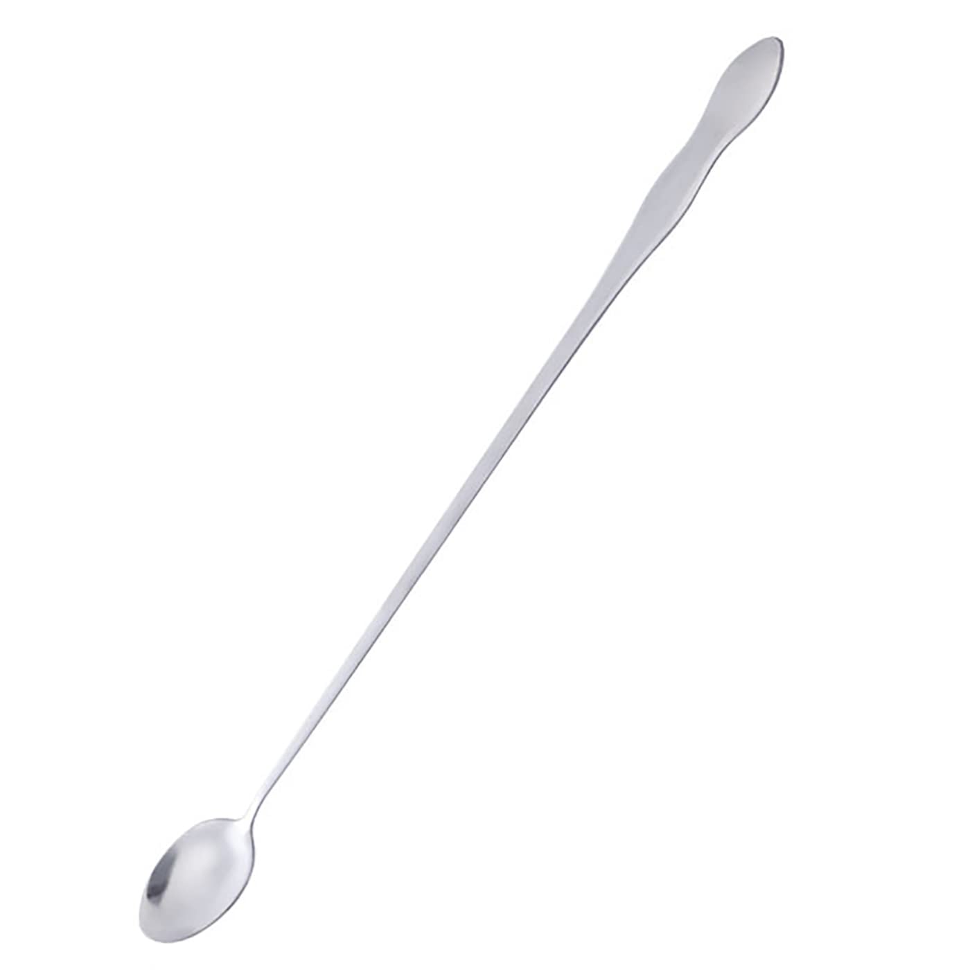 SellerWay Long Handle Spoon, 10-inch Stainless Steel Iced Teaspoon for Mixing, Cocktail Stirring, Coffee, Set of 1