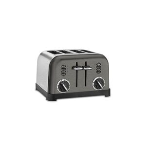 cuisinart cpt-180bks classic 4-slice toaster, black/stainless steel