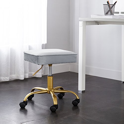 Urban Lifestyle Velvet Petal, Grey Stool,