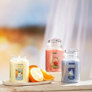 Yankee Candle Life’s A Breeze Scented, Classic 22oz Large Jar Single Wick Candle, Over 110 Hours of Burn Time