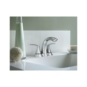 Moen Darcy Chrome Two Handle Lavatory Faucet 4 in.