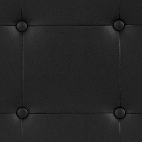 Flash Furniture Lennox Tufted Upholstered Full Size Headboard in Black Vinyl