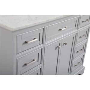 Elegant Kitchen and Bath 48 inch Single Bathroom Vanity Cabinet Set - Light Grey